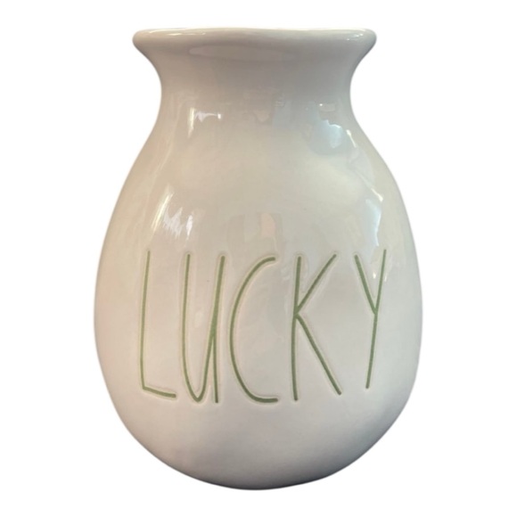 Rae Dunn | Accents | Rae Dunn Lucky Shamrocks Double Sided Vase | Poshmark